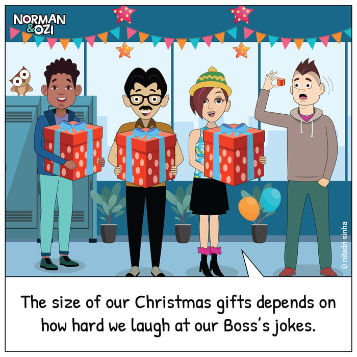 Boss’ Christmas Gifts is a Lesson For Rick. - 9GAG