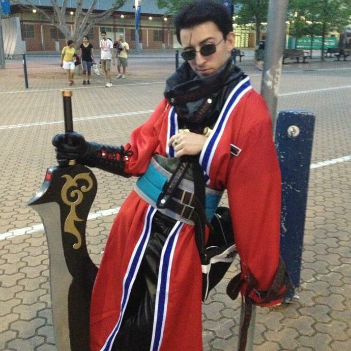 Final Fantasy X Auron Costume from EB Expo 2013 - 9GAG