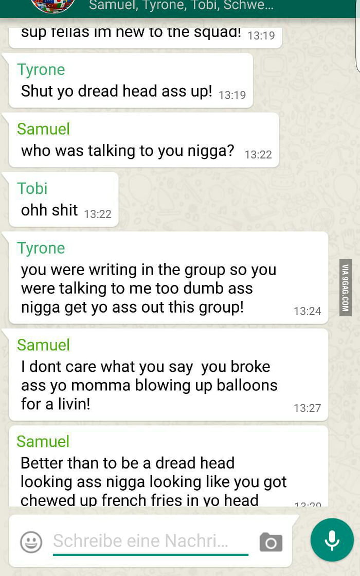 When you got two black guys in a group and they start roasting each other for no reason... - 9GAG