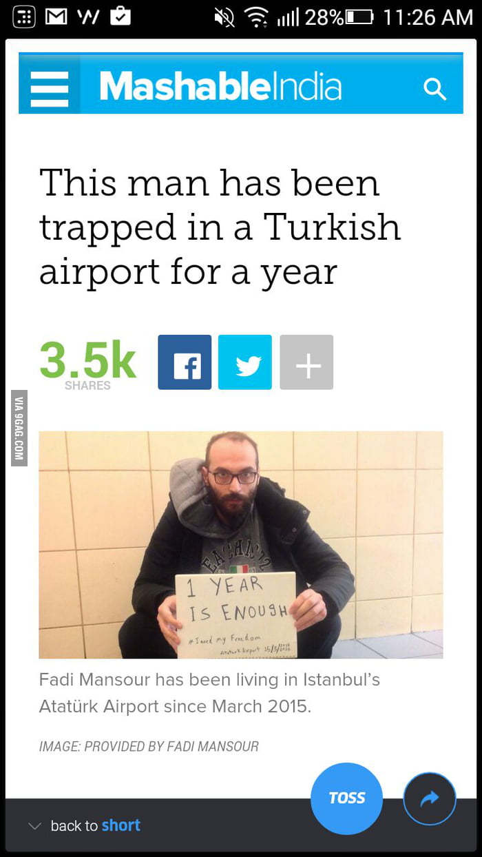 The real Viktor Navorski - 9GAG