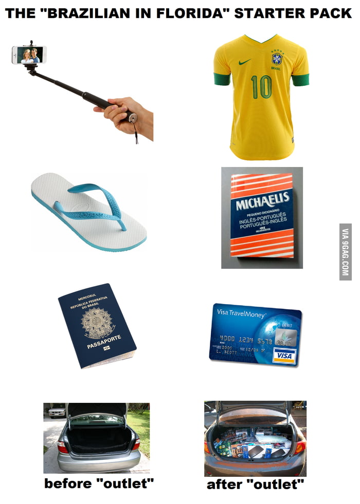 The "Brazilian tourist" starter pack - 9GAG