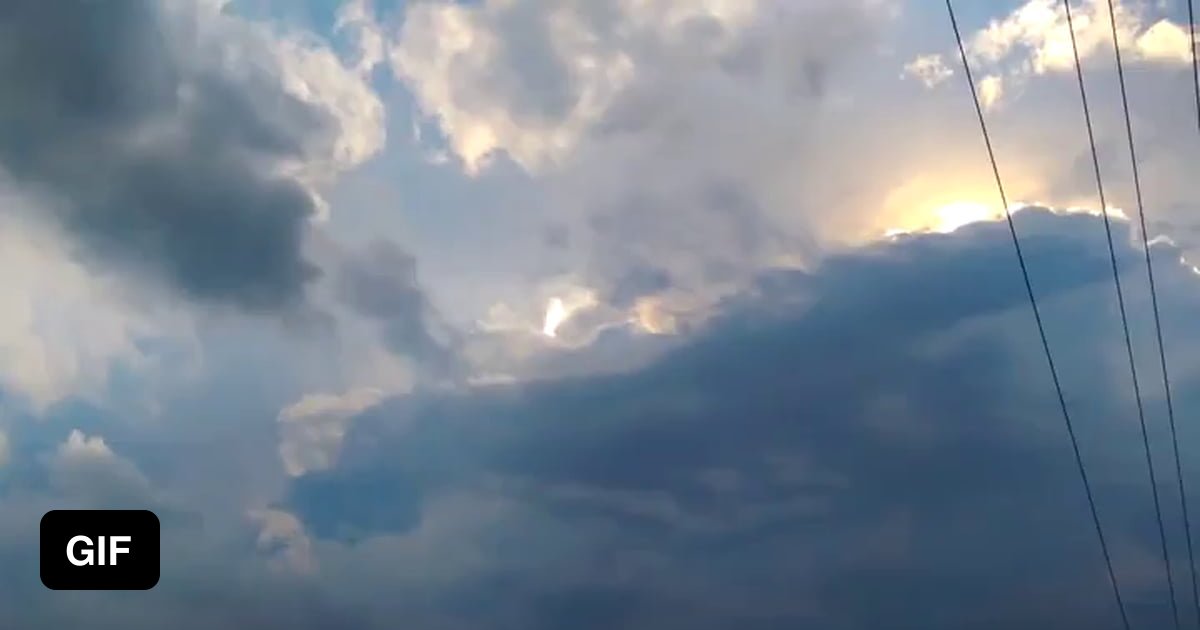 A rare natural phenomenon called a Jumping Sun Dog. What the actual F ...