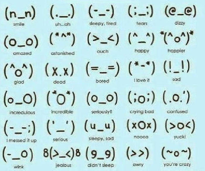 Japanese emoticons - 9GAG
