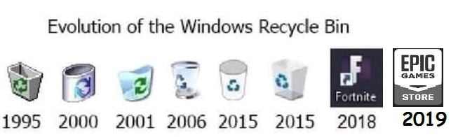 Evolution of the Windows Recycle Bin - 9GAG