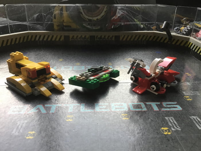 Shell shock (hammer), invader (full body spinner) and Devil shark ...