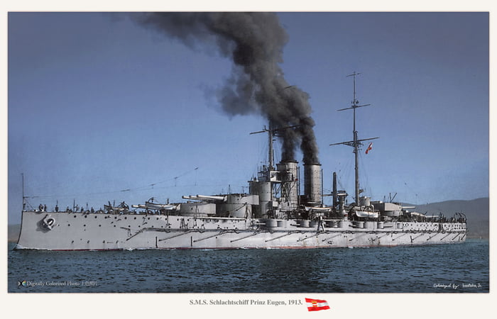 Uploading a warship picture every day #188 SMS Prinz Eugen - 9GAG