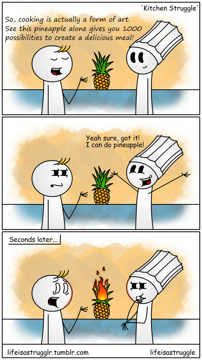 Kitchen struggle by lifeisastruggle, my first comic, hope you like it ...