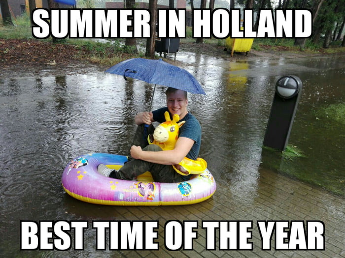 Just an normal summer in Holland - 9GAG