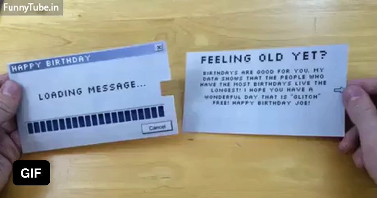 Birthday massage is loading. - 9GAG