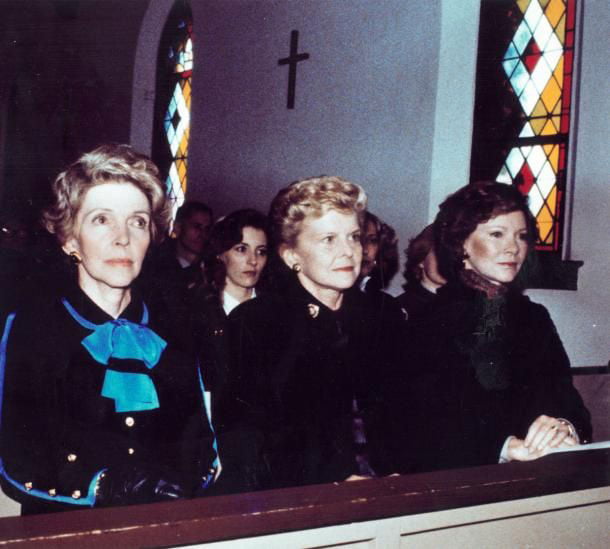 First Ladies Nancy Reagan, Betty Ford, and Rosalynn Carter in ...