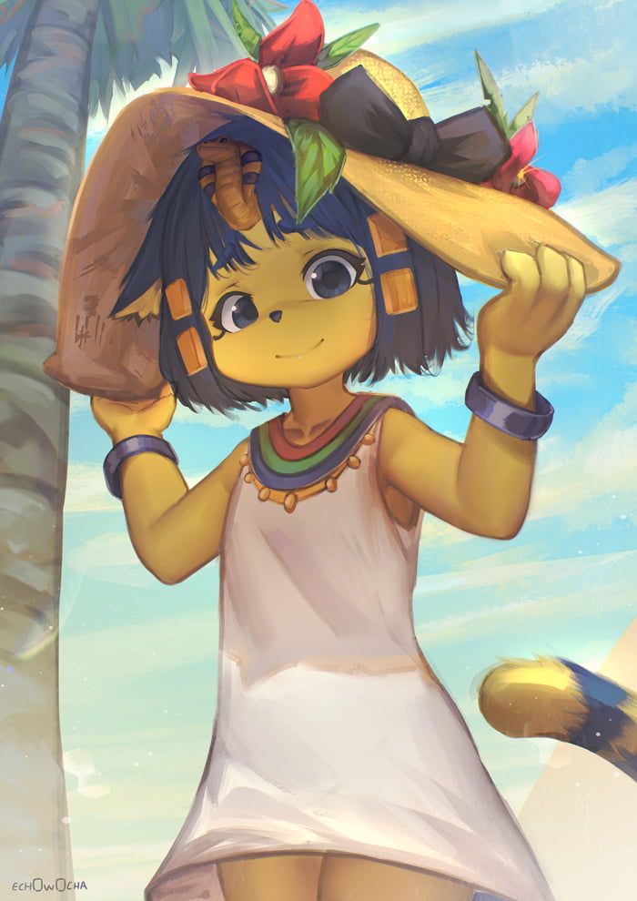 Ankha day at beach - 9GAG