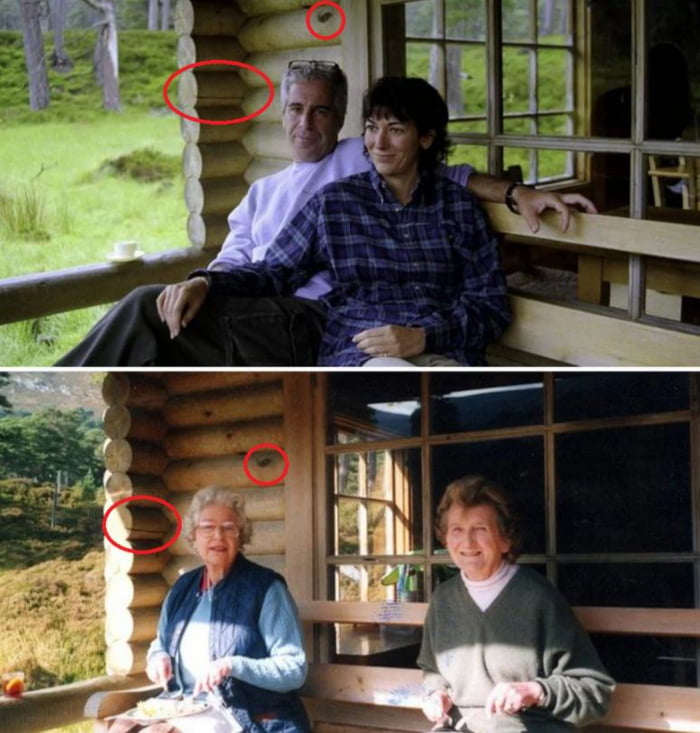 Epstein and Maxwell at Queen Elizabeth cabin. - 9GAG