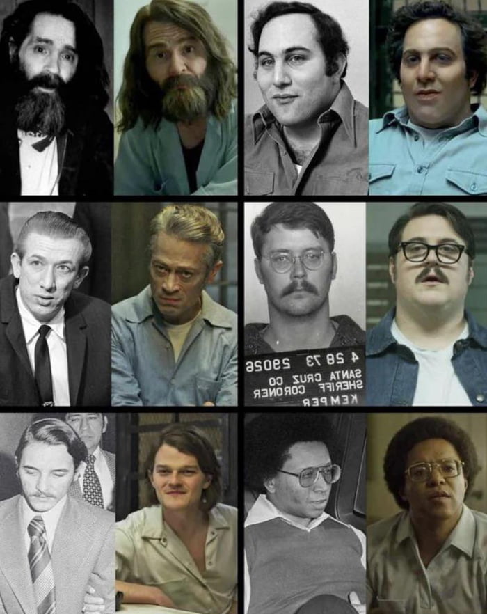 Actual killers vs. the actors who played them - 9GAG