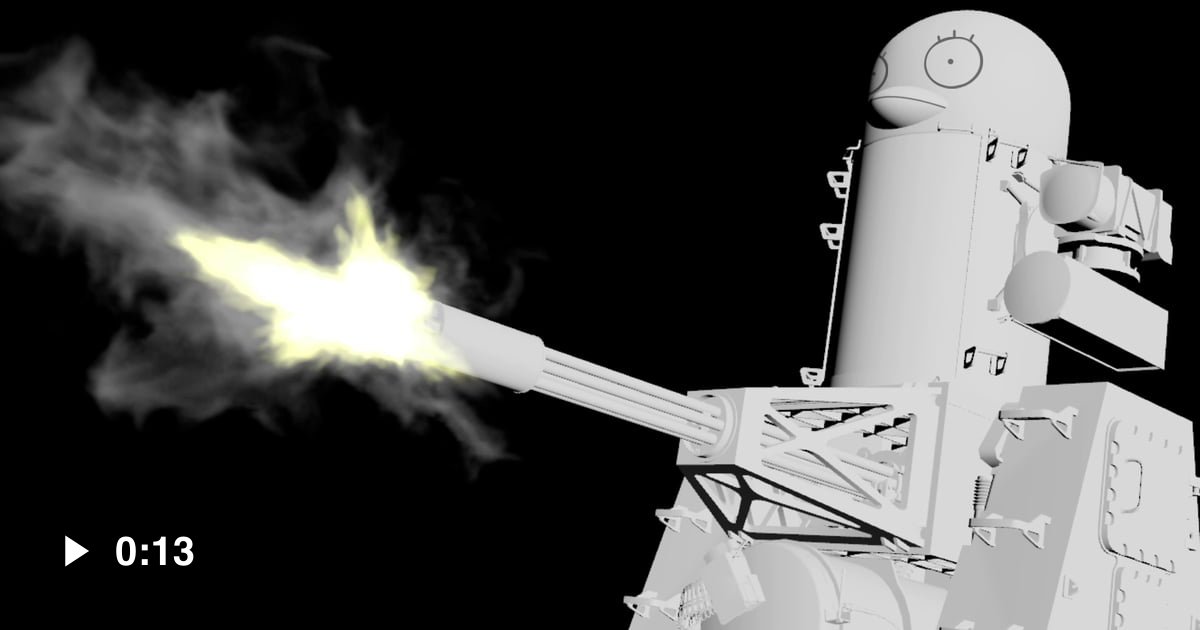 WIP Procedural Gatling Gun - AKA Phil the Phalanx CIWS - 9GAG