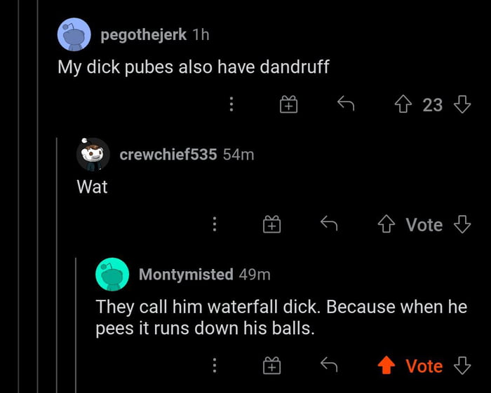 The glorious waterfall dick. - 9GAG