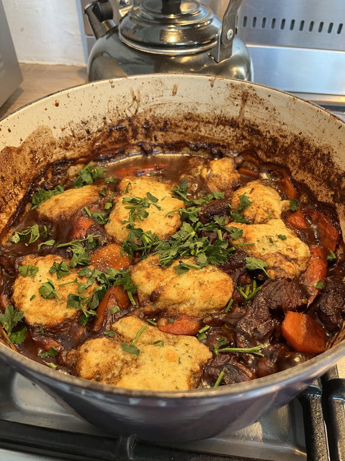 Beef ale stew with dumplings - 9GAG
