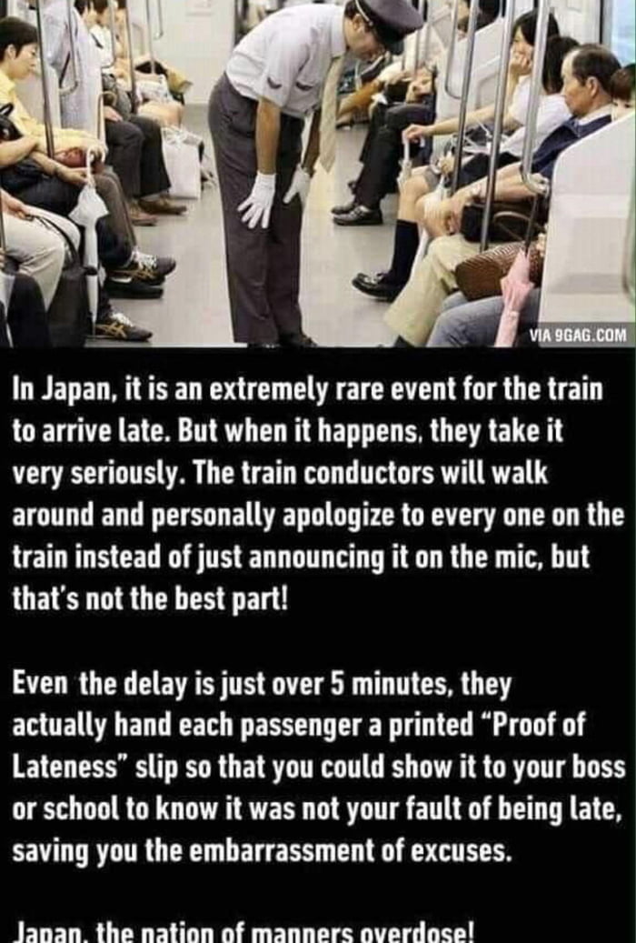 Apologize for being late 🇯🇵 🚆 - 9GAG