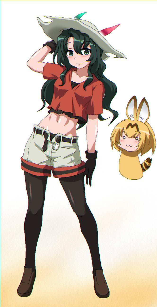 Anime Pantyhose Legs #930: Kaban (Kemono Friends) as an older lady ...