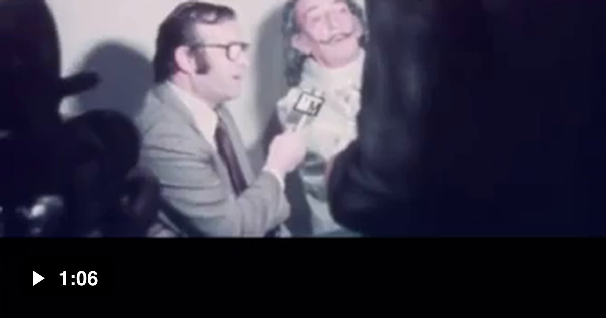 Salvador Dali & Alice Cooper, 1973 (In March,1973, Dali produced the ...