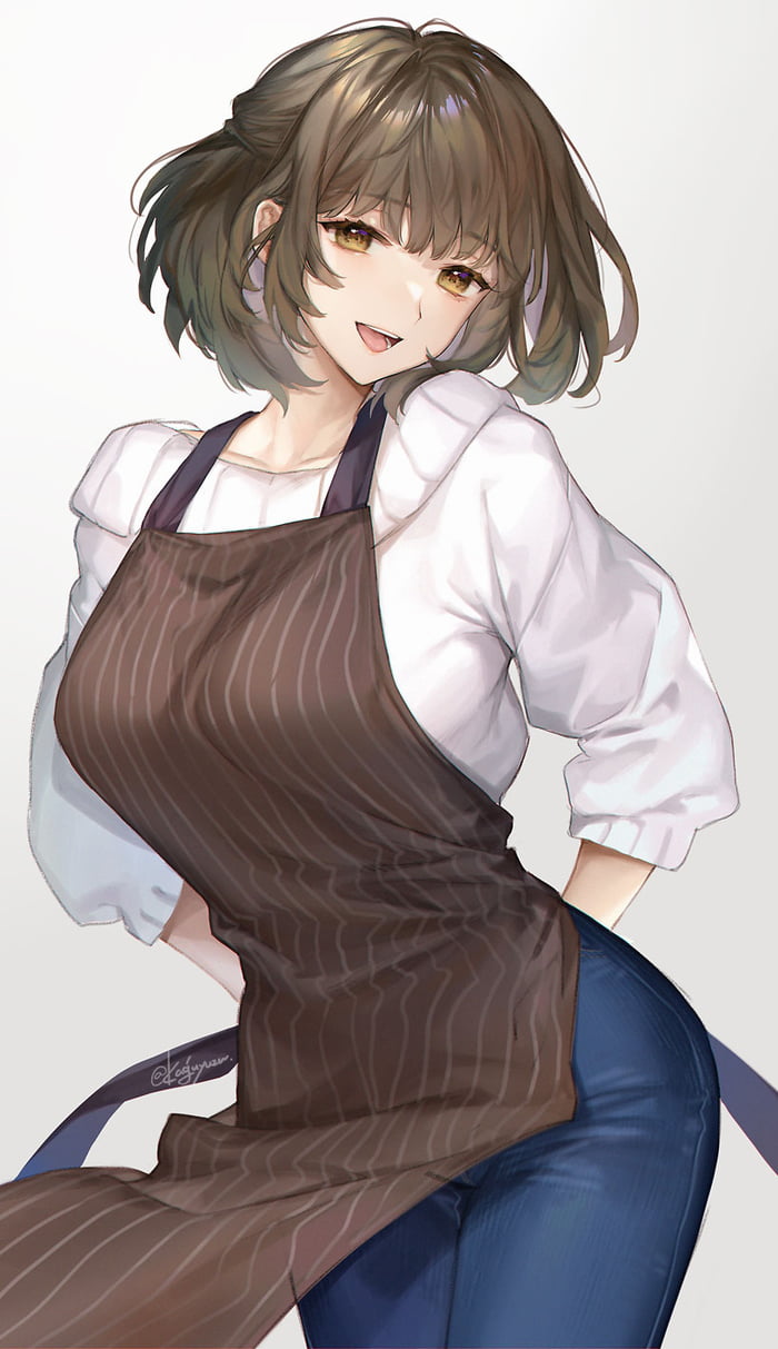 Tying her Apron - 9GAG