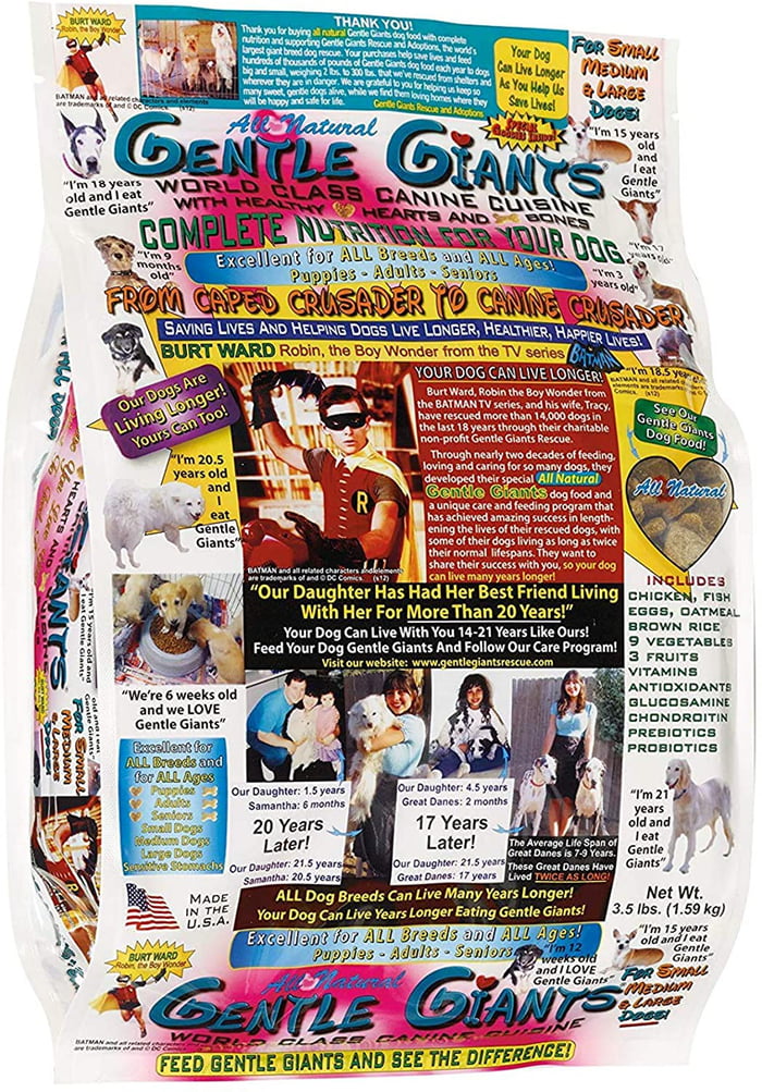 Gentle Giants - A Dog Food Brand owned by Burt Ward himself - 9GAG