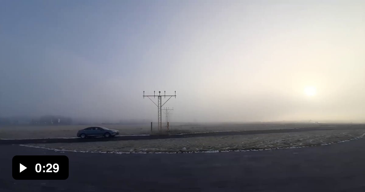Antonov AN-225 does a Moses on fog to reveal clear sky - 9GAG