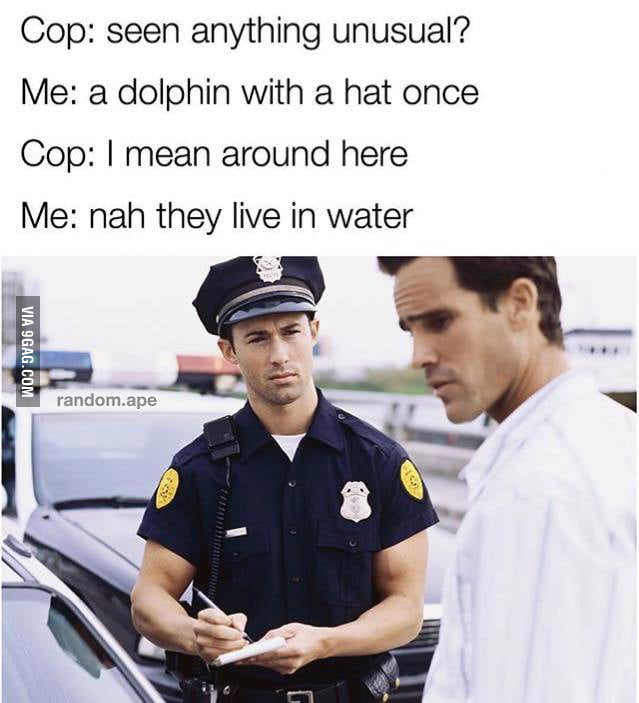 What seems to be the officer, problem? - 9GAG