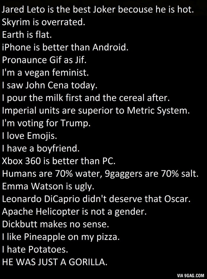 Lets Piss Off The 9gag Community 9gag