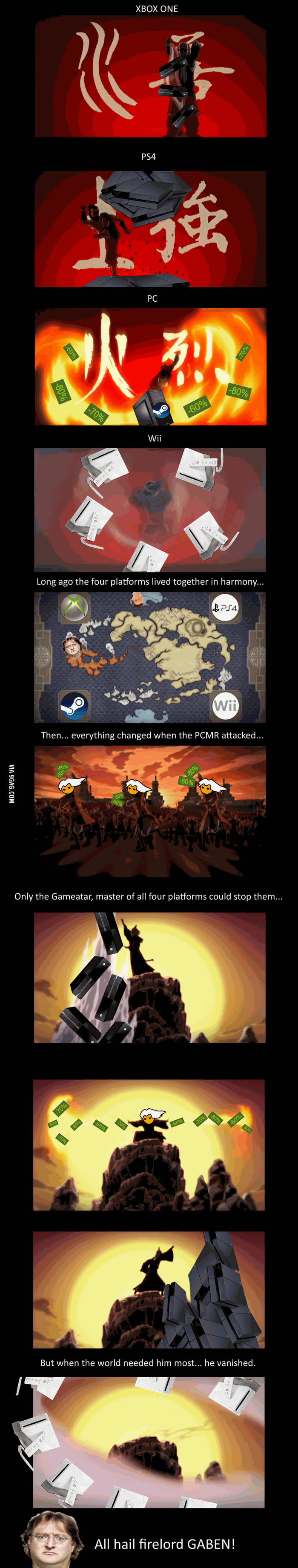 All Hail Firelord Gaben! - 9GAG
