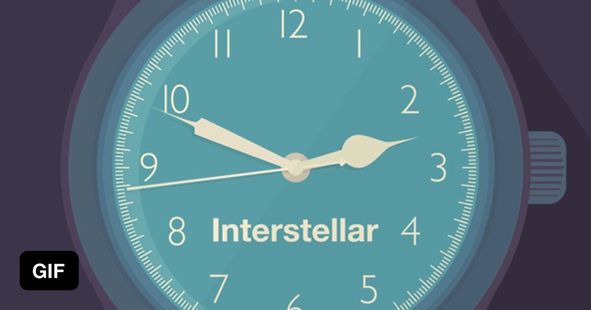 Interstellar clock.blue - 9GAG