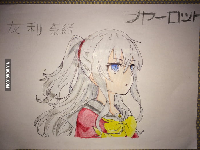My Nao Tomori drawing from Charlotte - 9GAG
