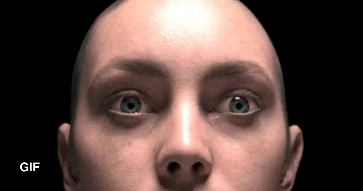 Face collapsing on a human skull - 9GAG