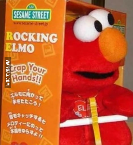 Crap your hands with elmo kids - 9GAG