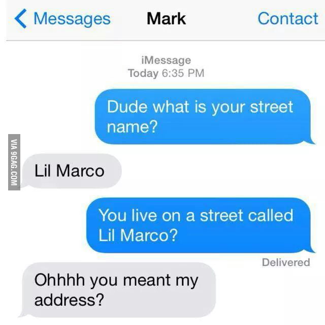 Lil Marco just getting the word out about his street name. - 9GAG