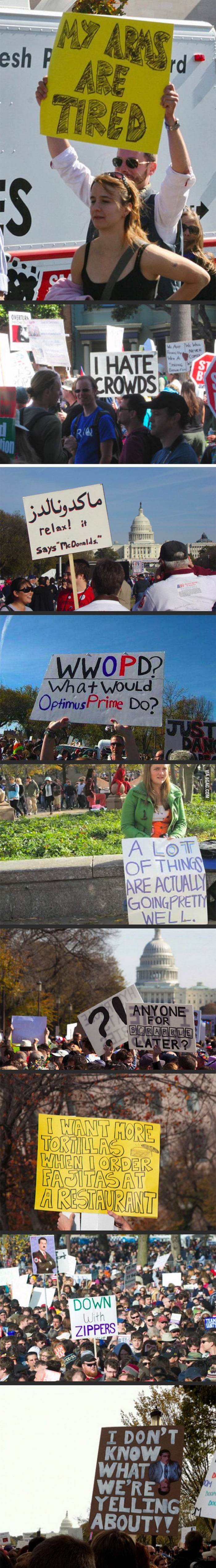 Protesting gone right - 9GAG