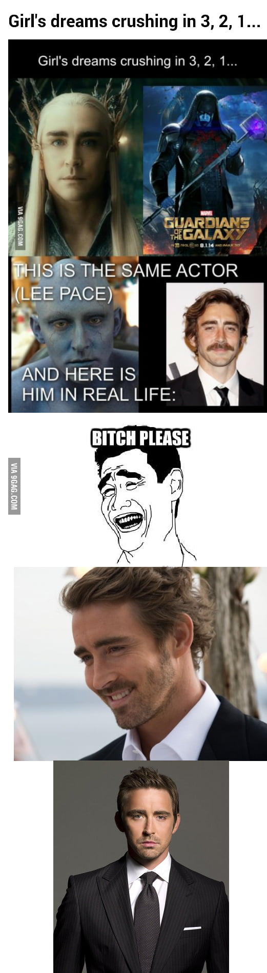 To the guy throwing s**t to Lee Pace - 9GAG