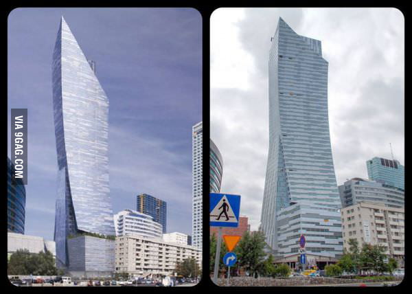 Expectation vs reality - architecture edition - 9GAG