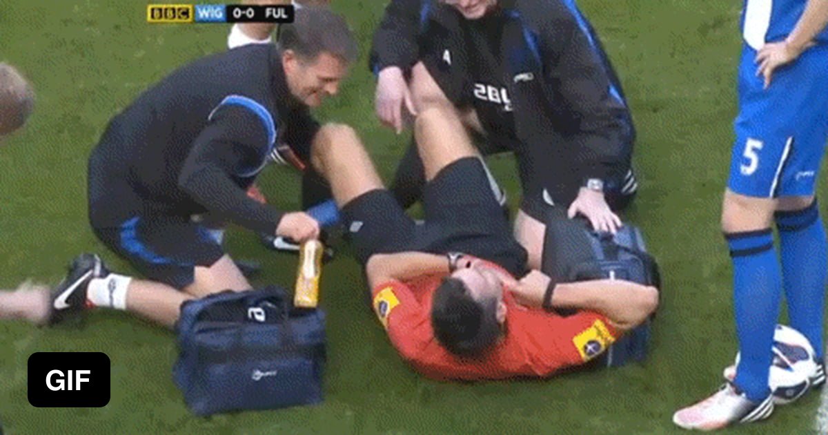 When you tackle a referee - 9GAG