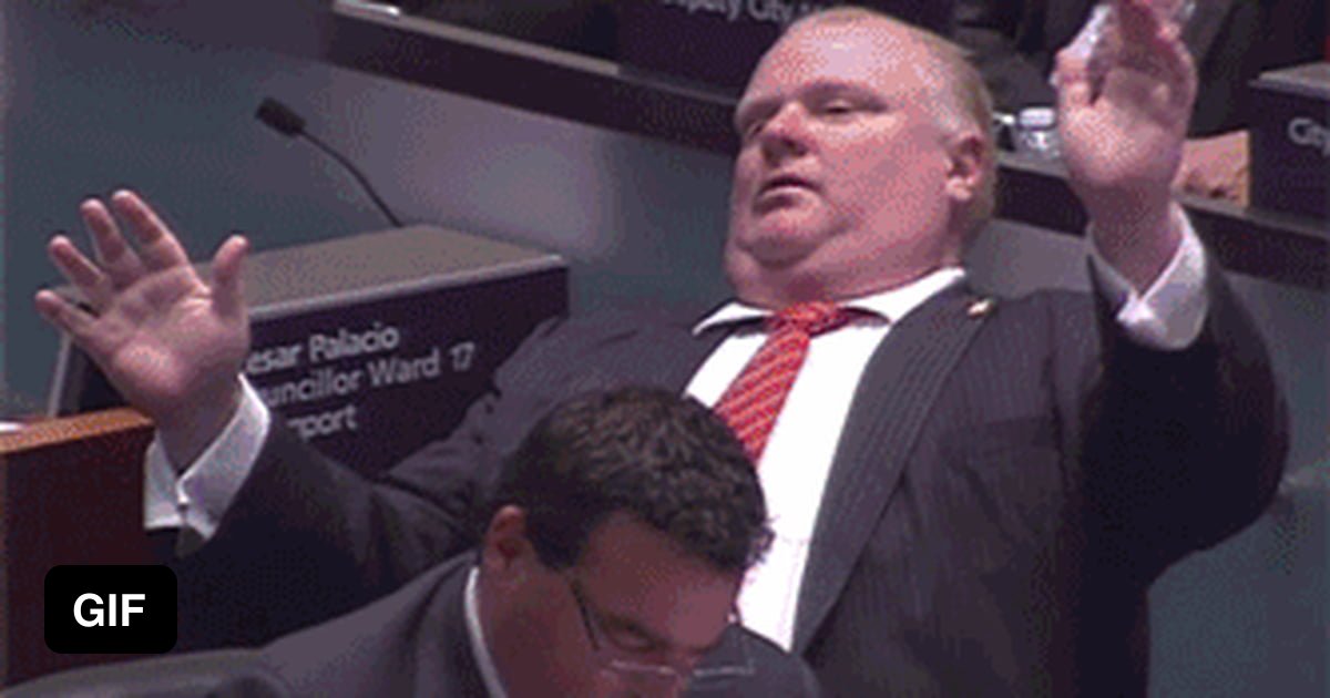 Rob Ford dancing GIF - 9GAG
