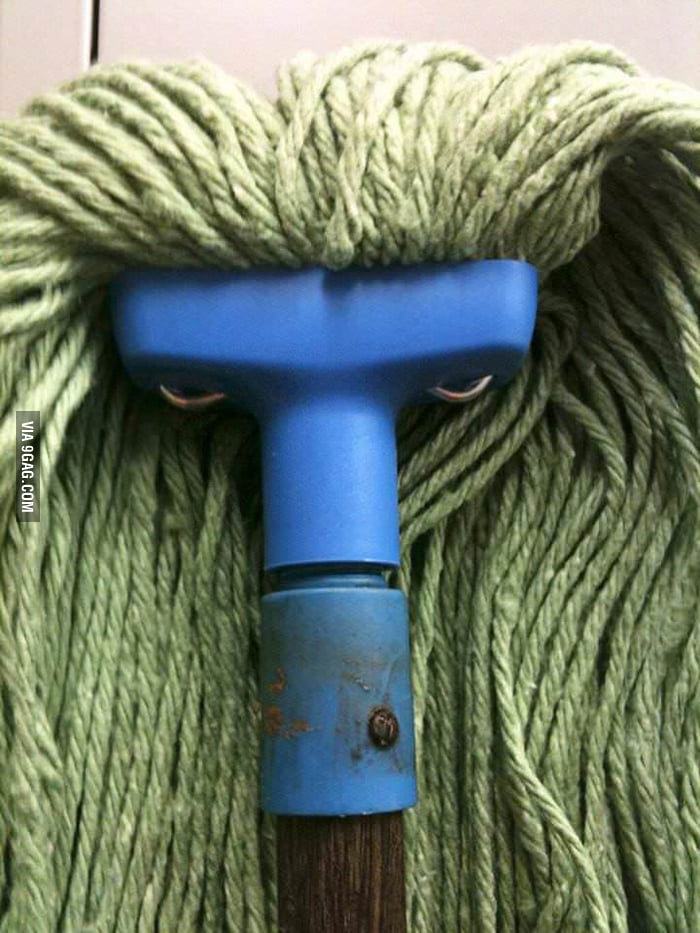 Evil mop! - 9GAG
