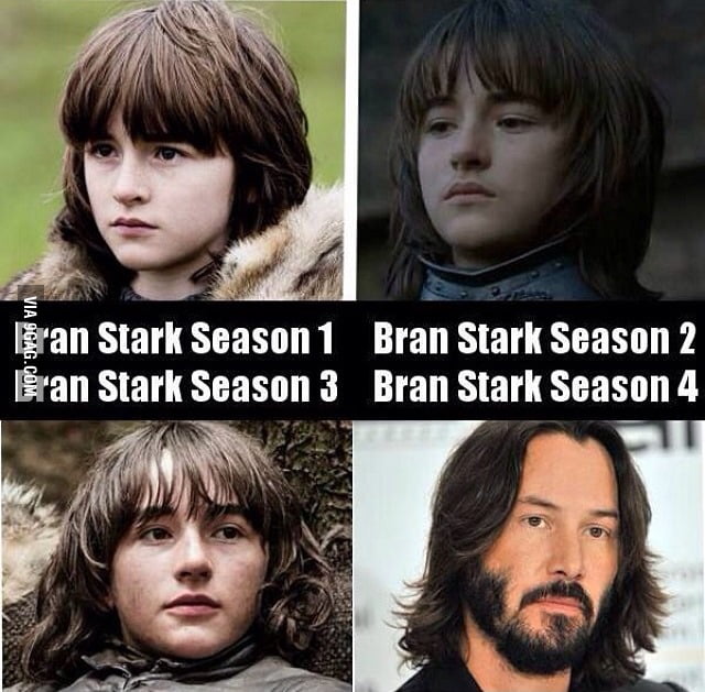 The evolution of Bran - 9GAG