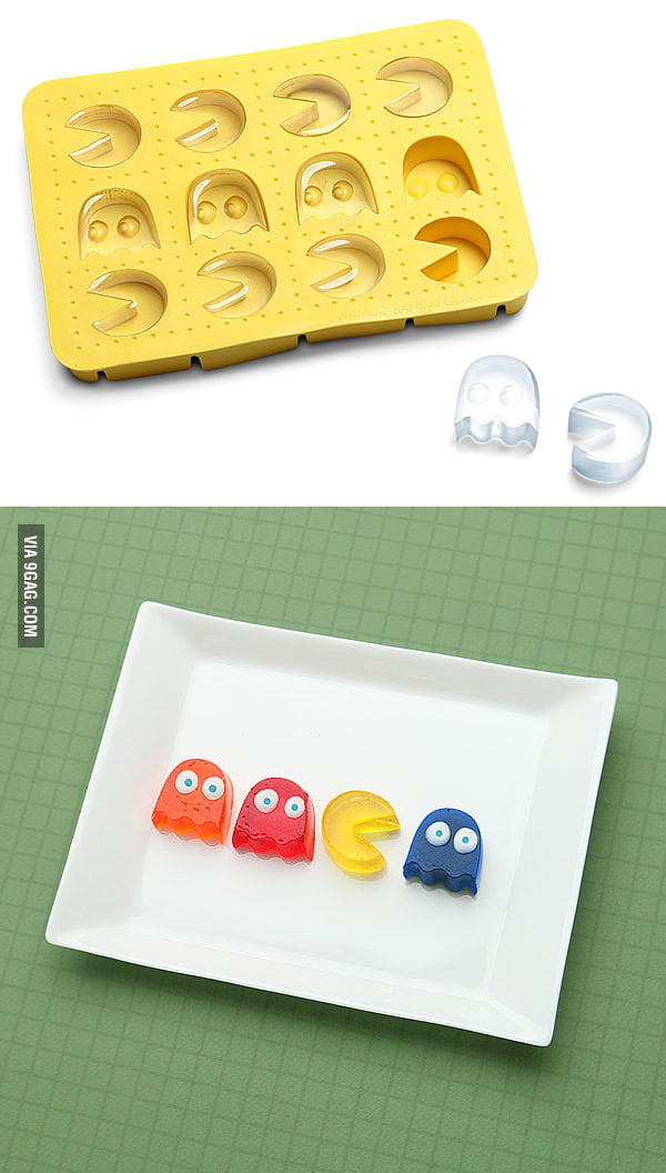 Pac-Man And Ghosts Ice Cube/ Food Tray - 9GAG