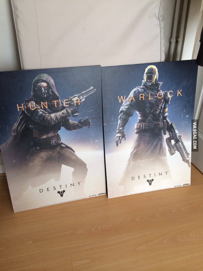 Laminated a couple of Destiny posters I got from Eurogamer. - 9GAG
