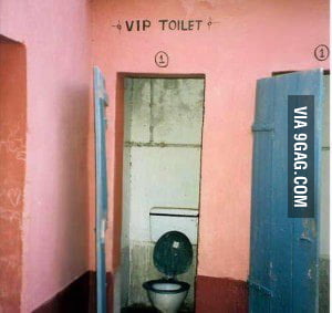 A VIP Toilet - 9GAG