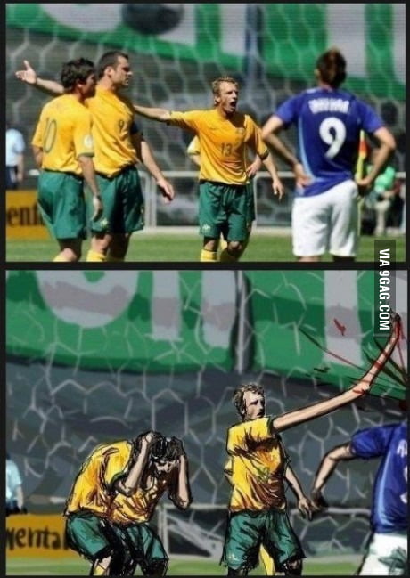 Soccer rage - 9GAG