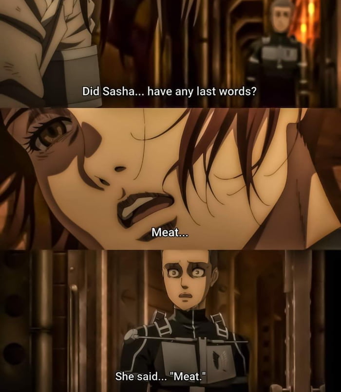 Attack On Titan Sasha Dies