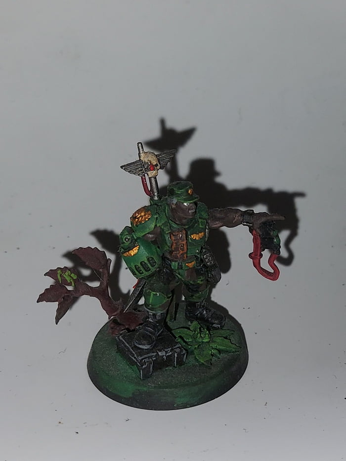 My Catachan colonel with camo inspired by old Lithuanian camo pattern ...