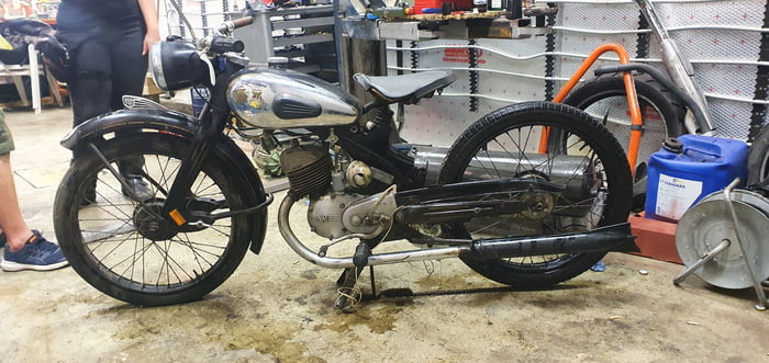 After 45 years my gandpas nsu finally got back in family property. It ...