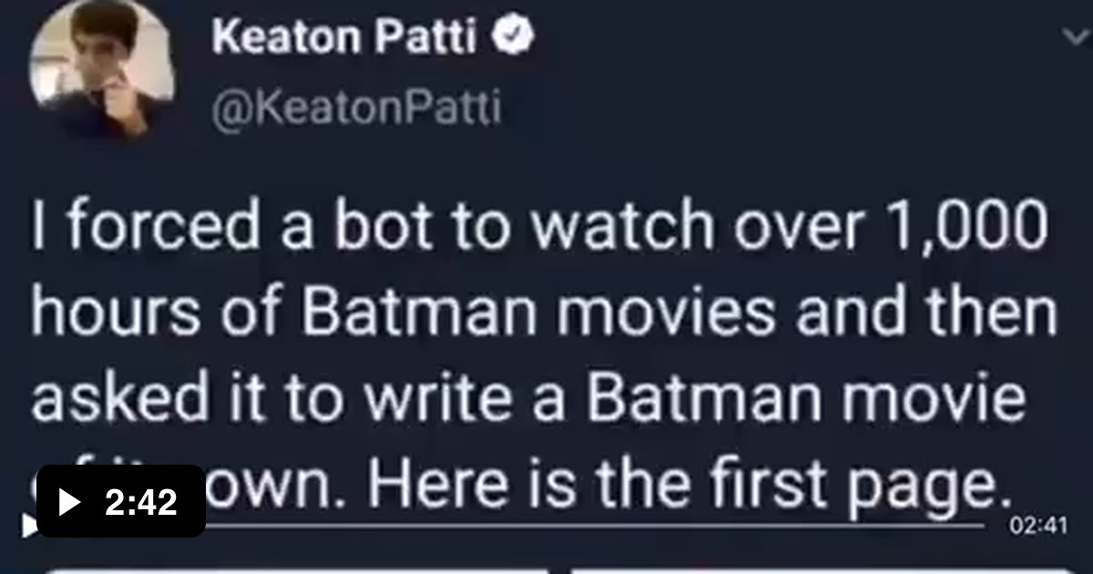Batman Script AI - 9GAG