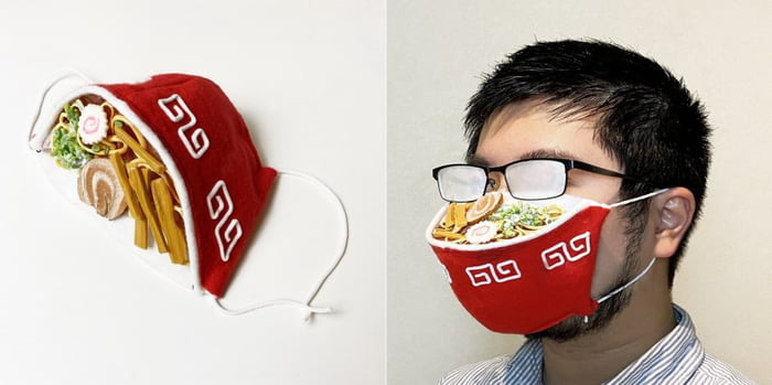Ramen mask from Japan - 9GAG
